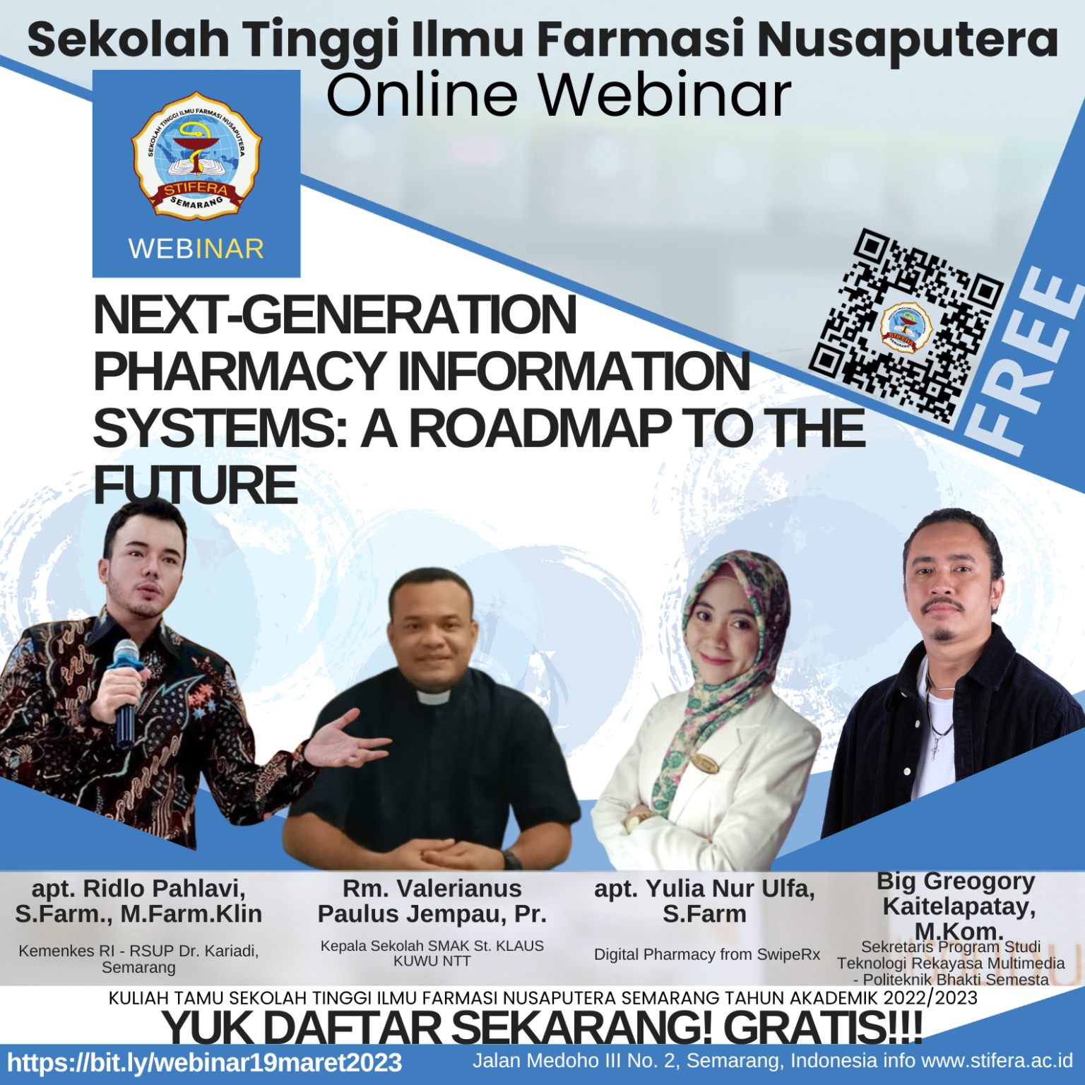 GRATIS!!! Webinar Kuliah Umum "Next Generation Pharmacy Information ...