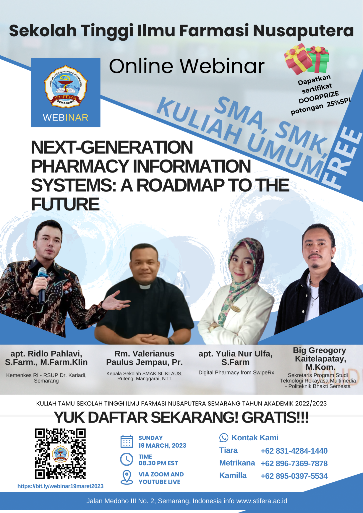 GRATIS!!! Webinar Kuliah Umum "Next Generation Pharmacy Information ...