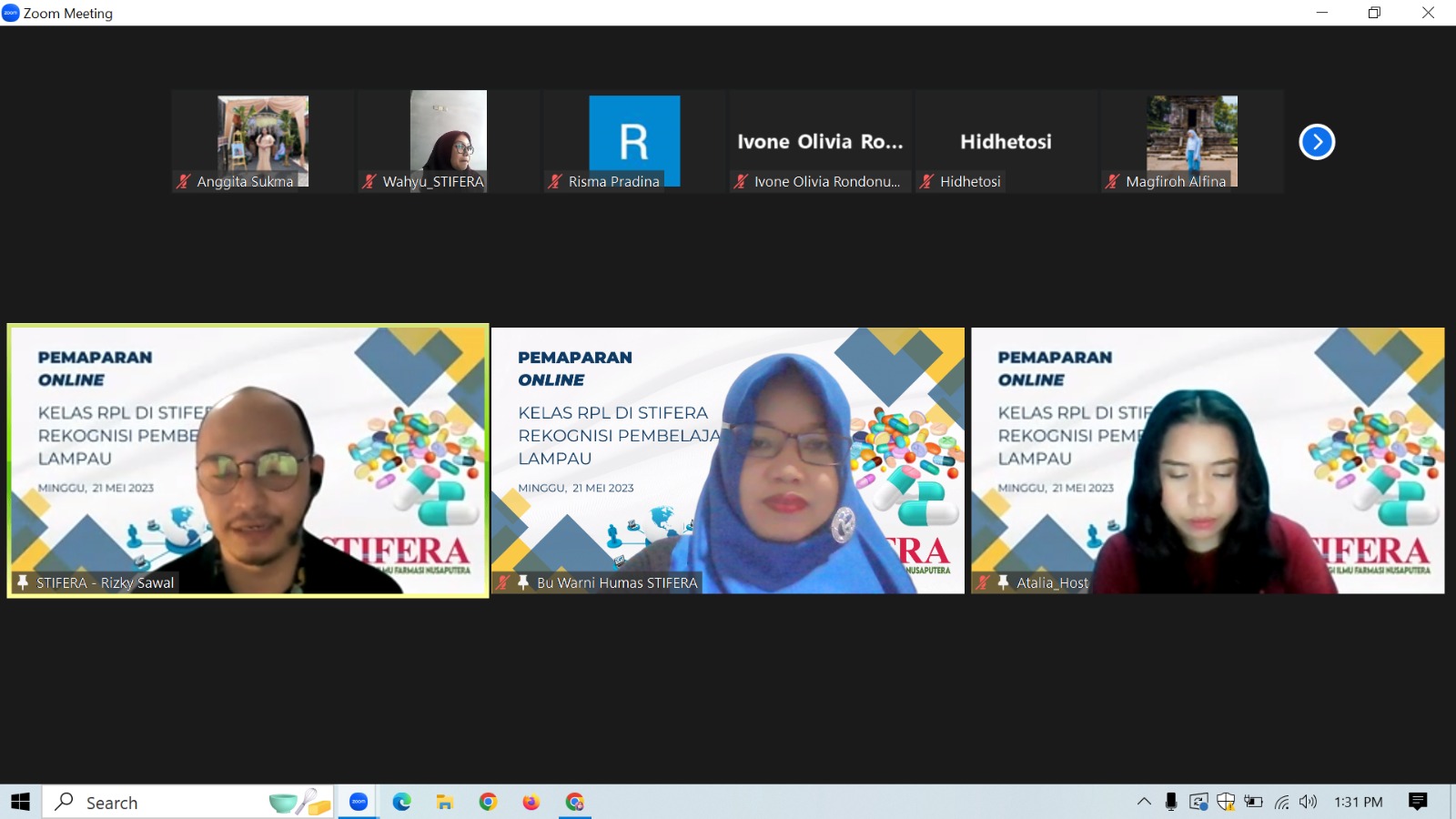 Sosialisasi Online Pengenalan Rekognisi Pembelajaran Lampau (RPL) - STIFERA